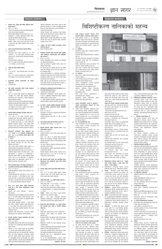 Lok Sewa Material - Gorkhapatra 2079-10-04